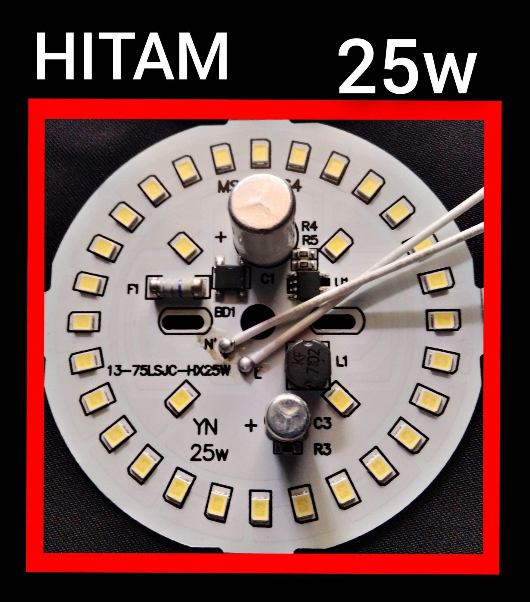 PCB LED AC HITAM 25W D-75MM | Lazada Indonesia