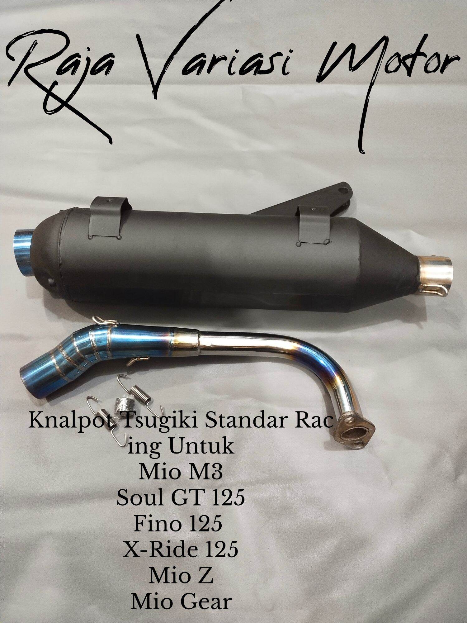 Knalpot Tsugiki Standar Racing Untuk Mio M3. Fino 125. Soul GT 125. X ...