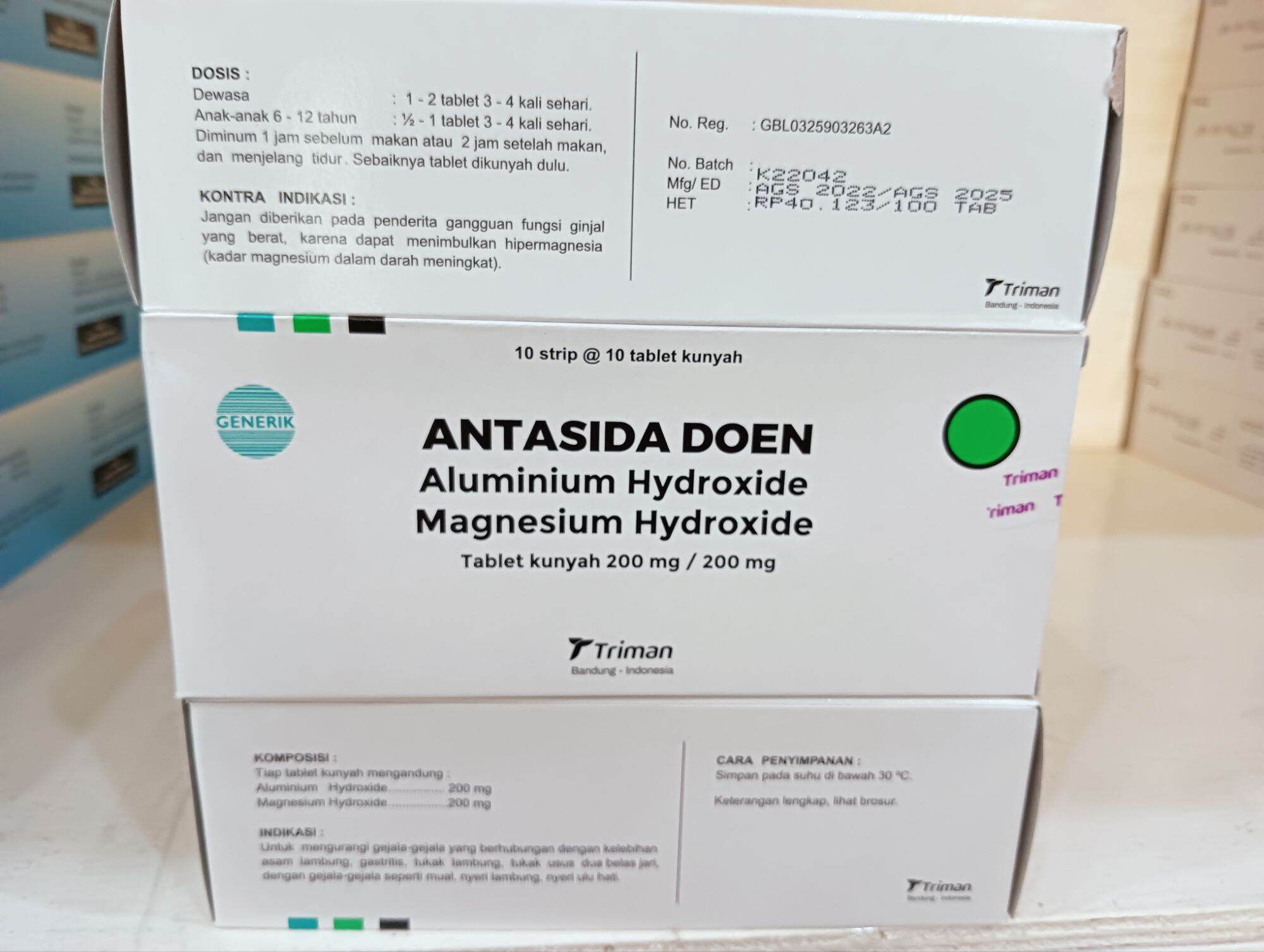 Antasida box isi 10 strip | Lazada Indonesia