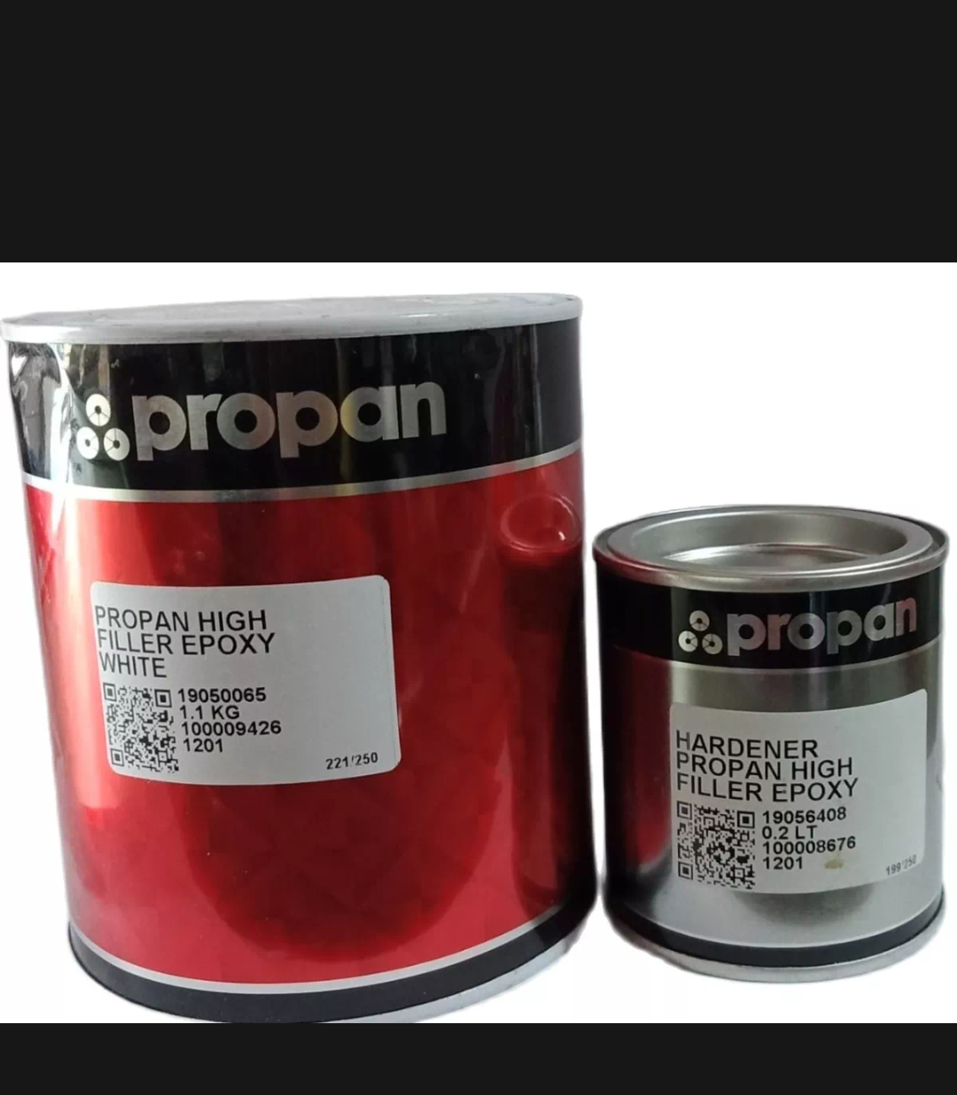 Propan Epoxy High Filler 1kg - Cat dasar duco Putih / Abu Abu | Lazada ...