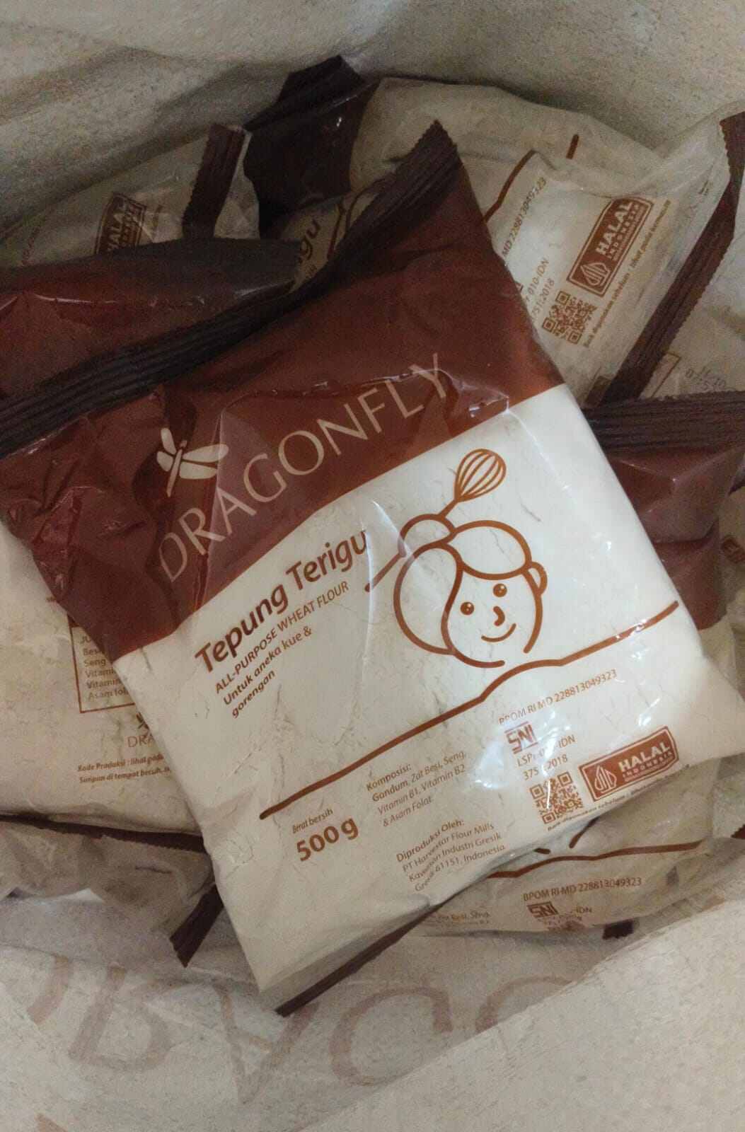 Tepung terigu dragon fly 500gr | Lazada Indonesia