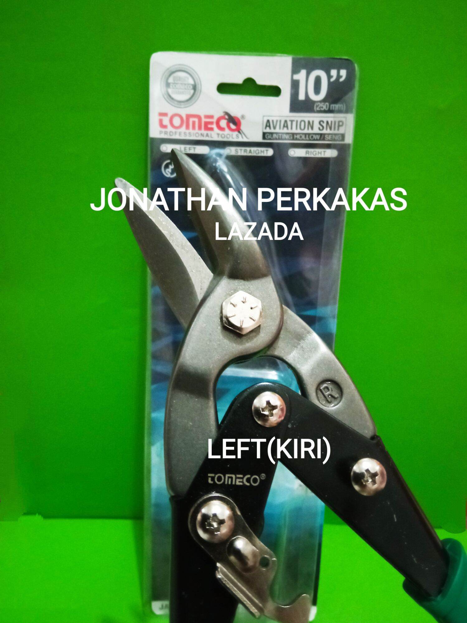 gunting baja ringan tomeco 10" left(kiri) gunting serbaguna tomeco 10 ...