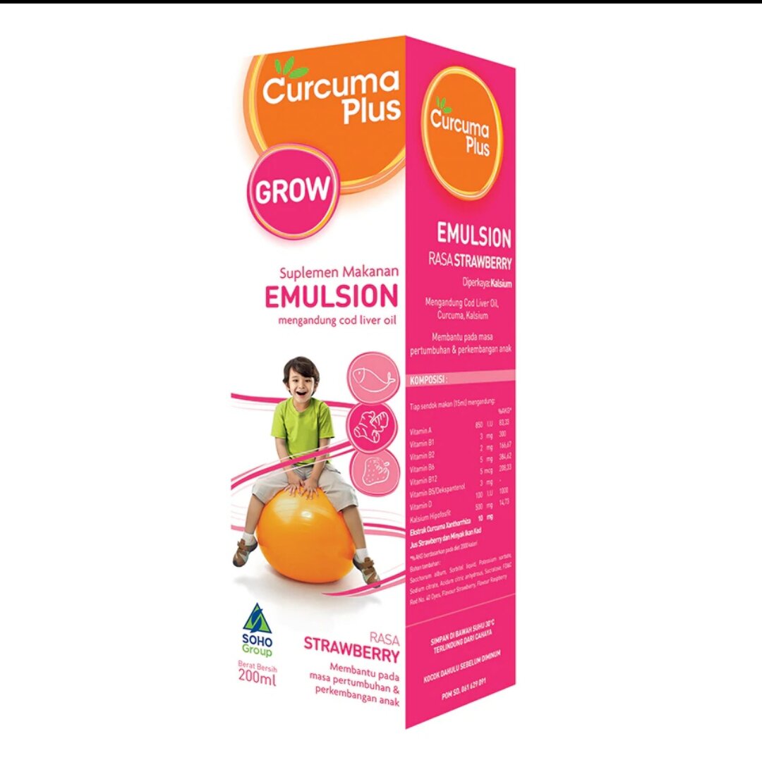 Curcuma plus Emulsion Strawberry 200ml | Lazada Indonesia
