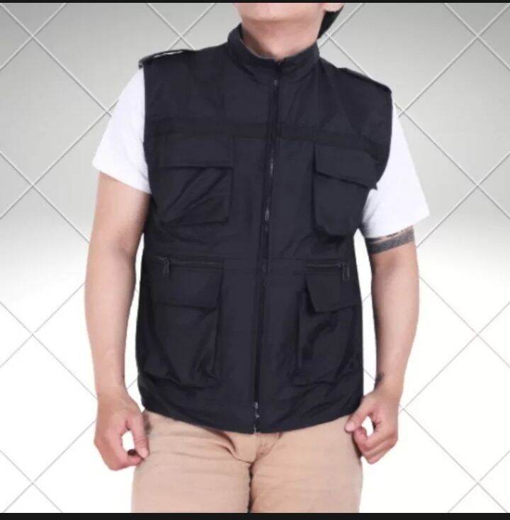 Rompi outdoor kerah polos/Rompi TACTICAL kerah | Lazada Indonesia