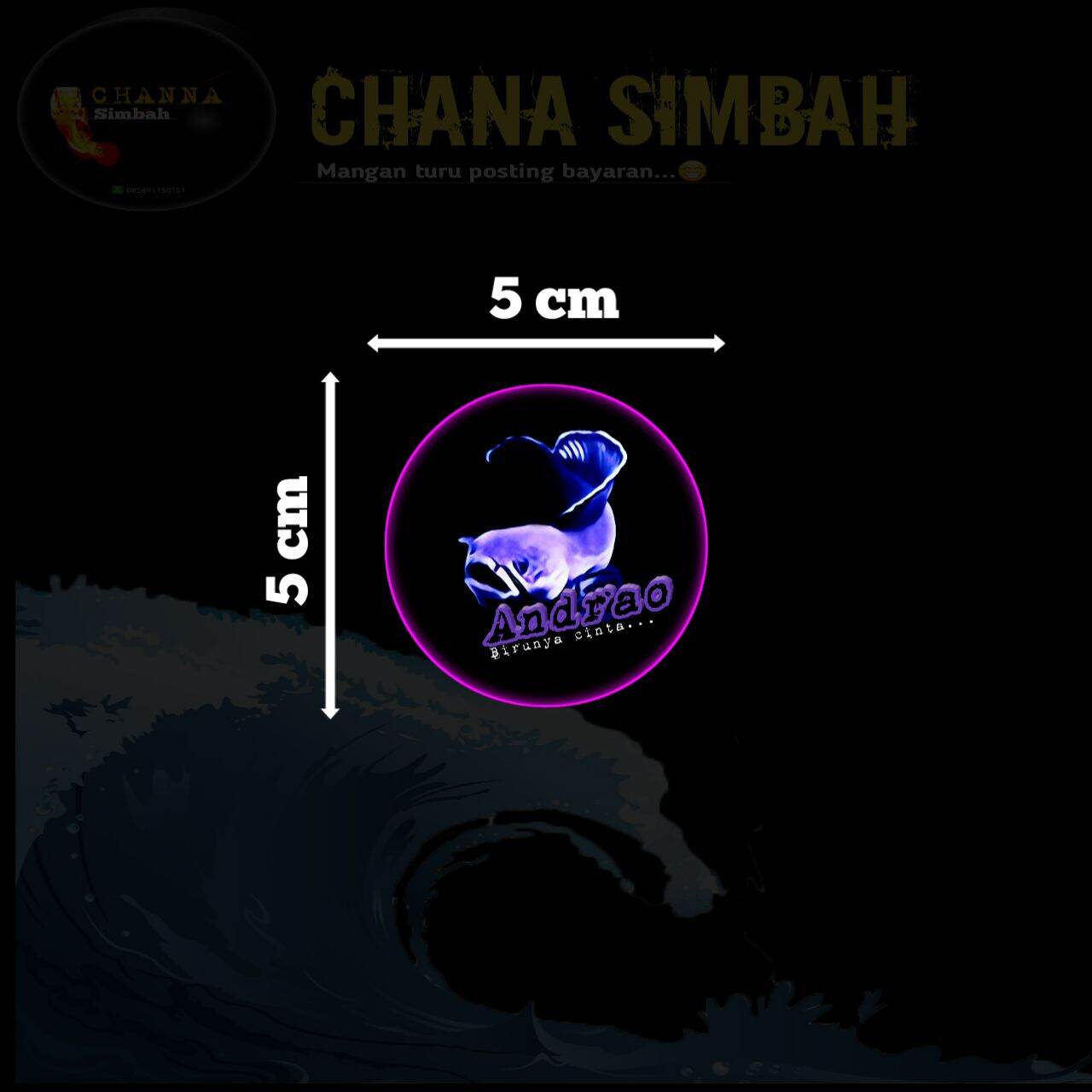 STICKER AQUARIUM IKAN PREDATOR CHANA | Lazada Indonesia