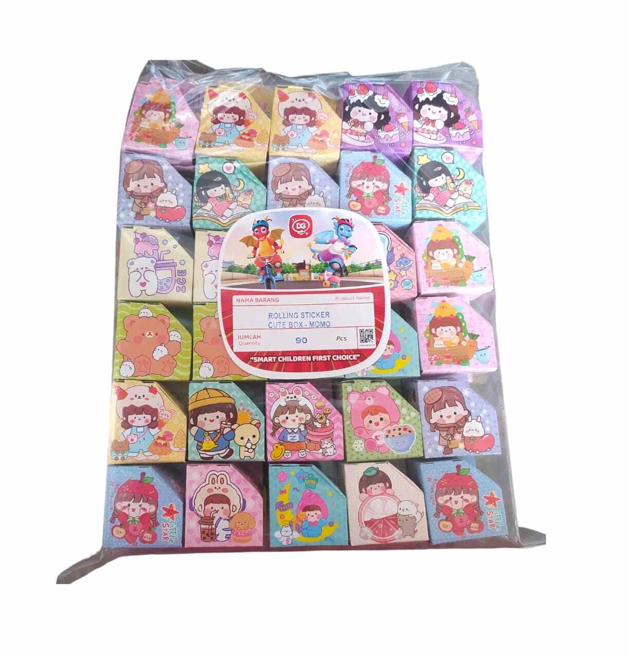 Stiker Roll Momo || Rolling Stiker Momo And Friends || Stiker DG ...