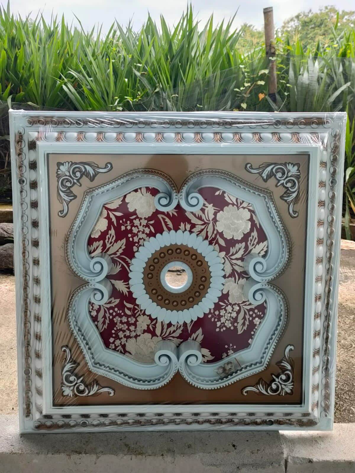 COD ORNAMEN LAMPU PLAFON PVC PANEL Minimalis / Ornamen Plafon PVC 60 x ...