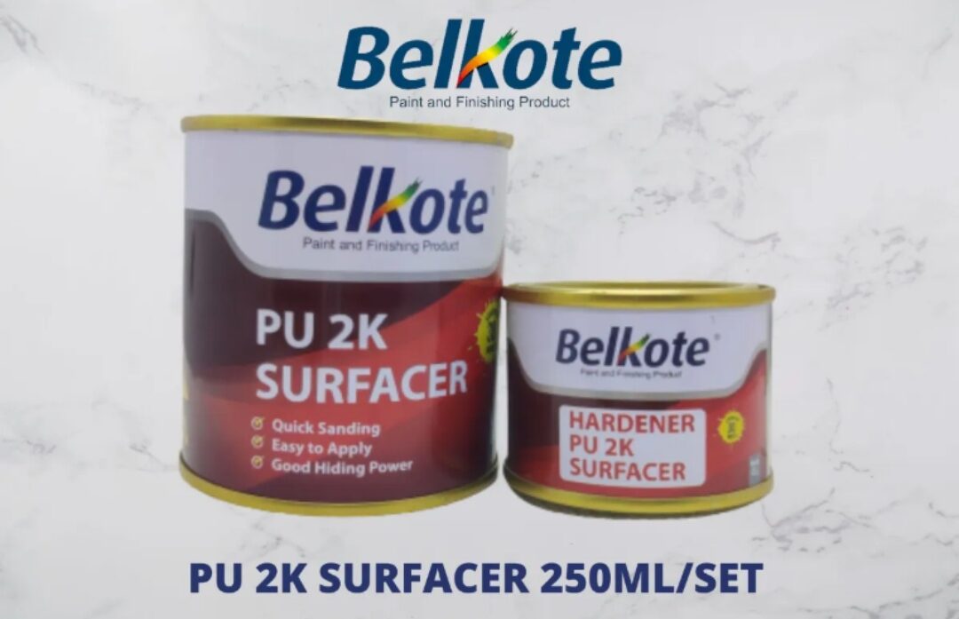 Belkote Epoxy PU 2K 1/4kg Filler Surfacer Cat Dasar Epoksi abu abu | Lazada Indonesia