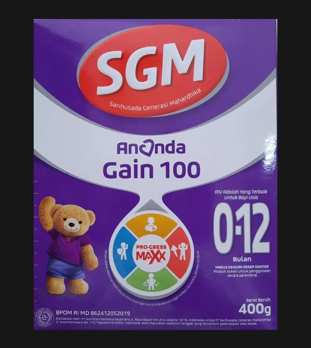 SGM Gain 100 400g | Lazada Indonesia