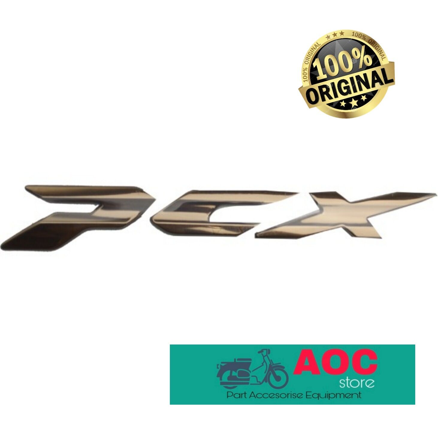 Emblem Tulisan PCX Gold Original Honda | Lazada Indonesia