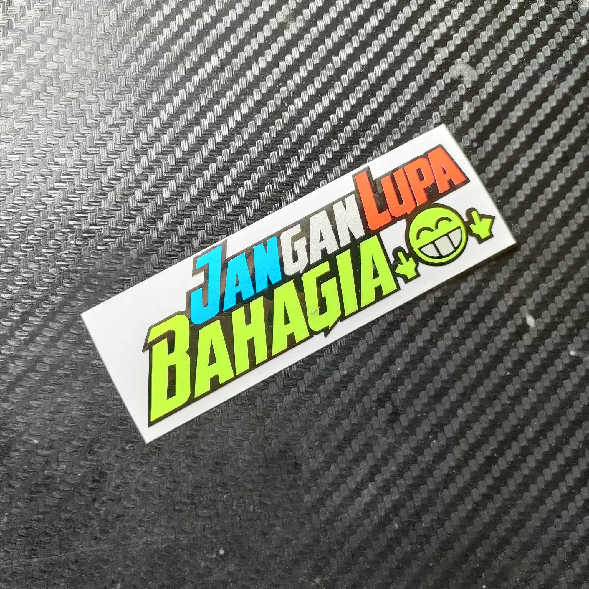 STIKER CUTTING VIRAL JANGAN LUPA BAHAGIA | Lazada Indonesia