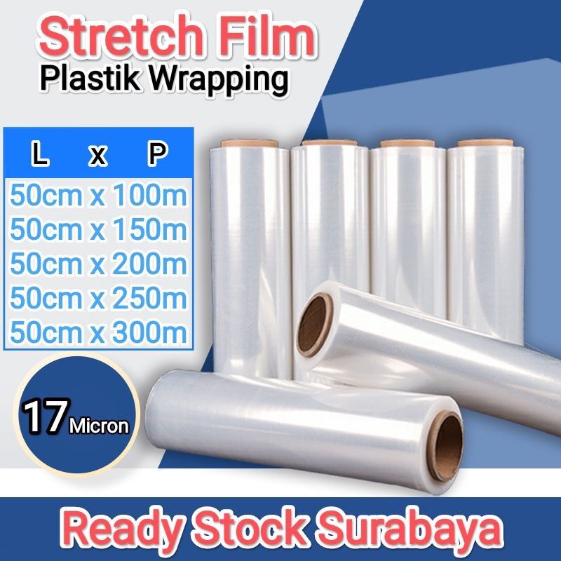 Stretch Film Plastik Wrapping Bening | Lazada Indonesia