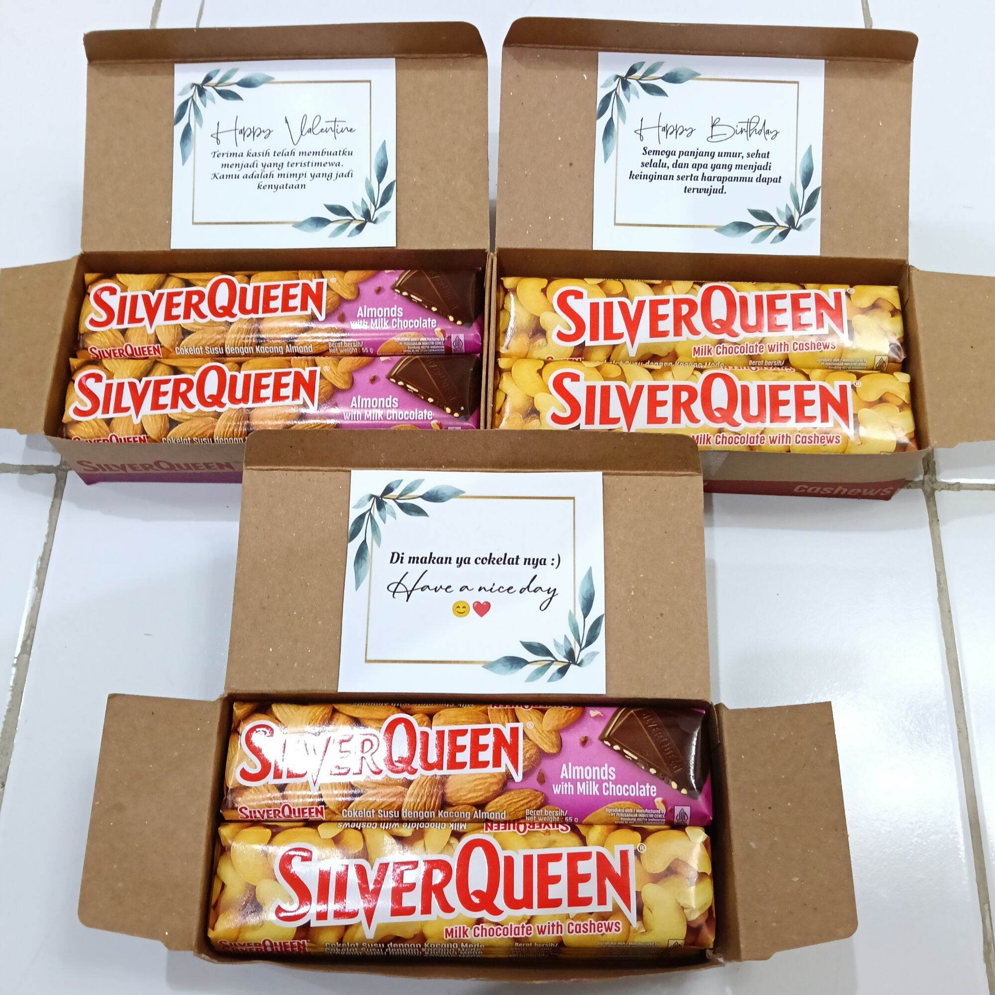 Paket 1 dus / 10 pcs Silverqueen 55 gram Coklat cokelat chocolate ...