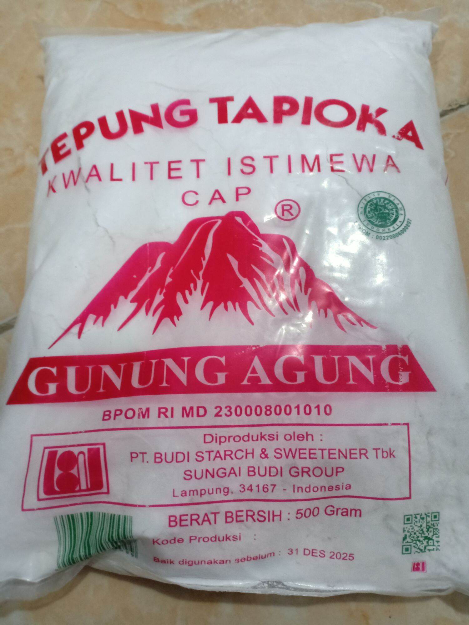 Tepung tapioka Gunung agung 500gr | Lazada Indonesia