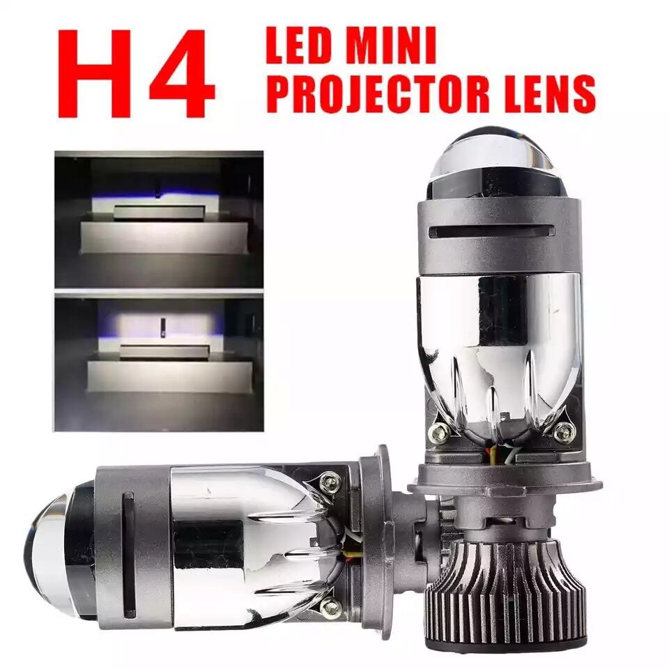 Lampu Led Mobil H4 Mini Projector Led H4 Super Bright Bergaransi ...