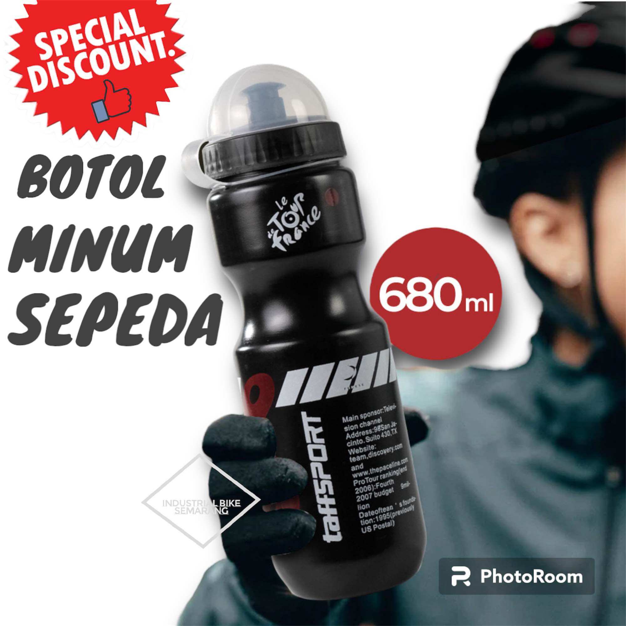 Botol Minum Sepeda 680ml Bidon Tempat Air Minum Bottle Water Olahraga ...
