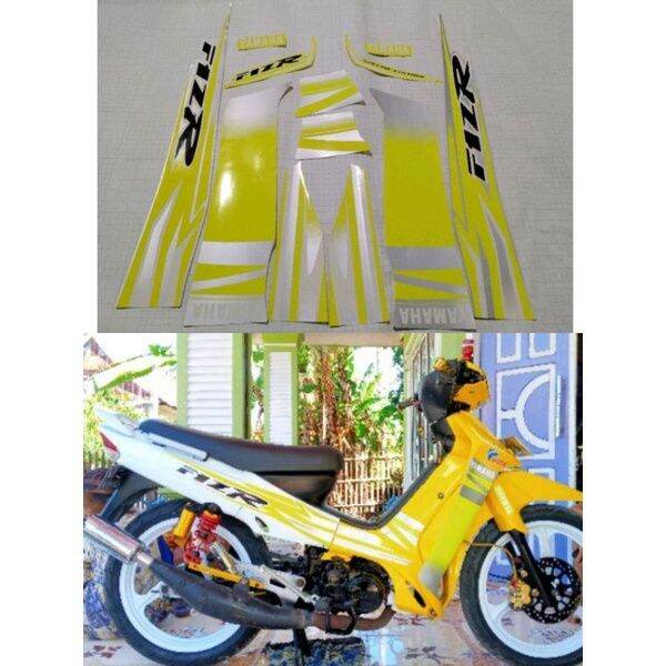sticker striping yamaha fiz r F1zr special edition silver kuning ...