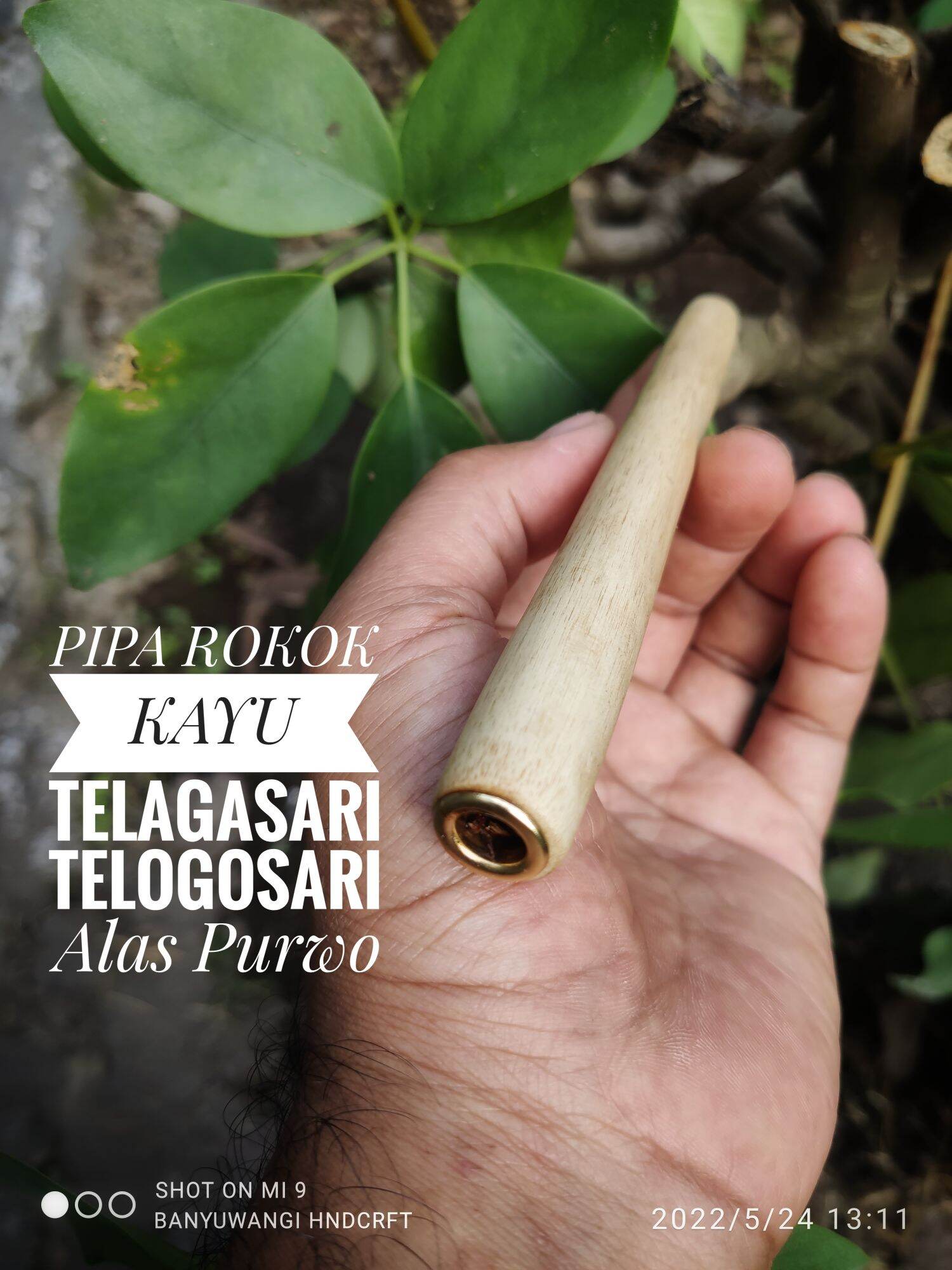 pipa rokok kayu Telogosari , once Telagasari, asap lurus, asli alas ...