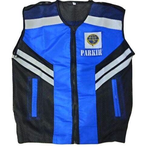 Rompi parkir,rompi juru parkir taslan biru | Lazada Indonesia