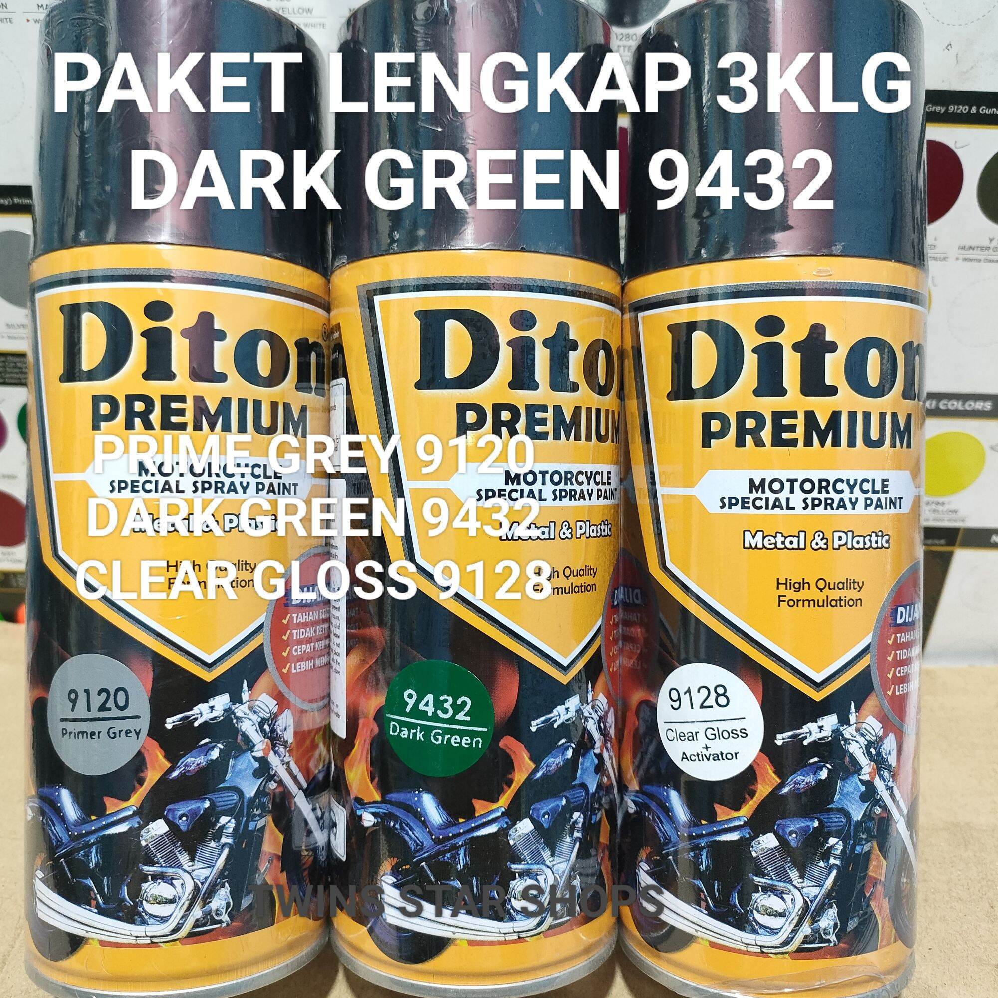 Pilok Pilox Cat Semprot Diton Premium Paket Lengkap 3 Kaleng 400cc Dark ...