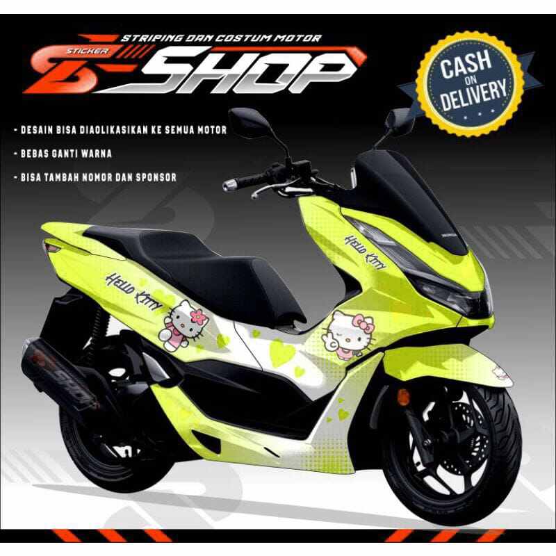 decal full body pcx 150 sticker variasi,stripping decal terbaru(warna ...