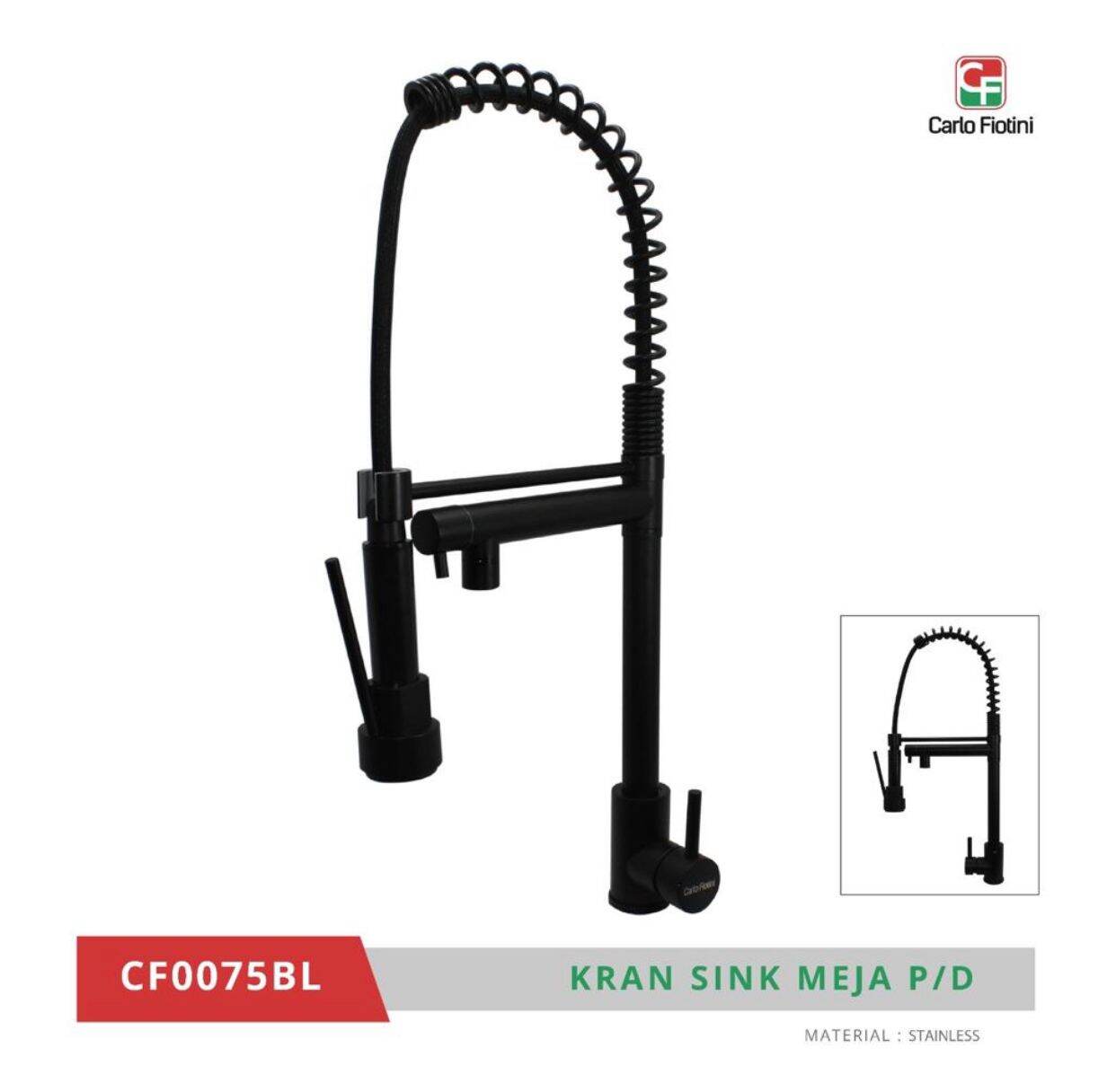 Kran pantry Black mixer panas dingin / kran dapur panas dingin | Lazada ...