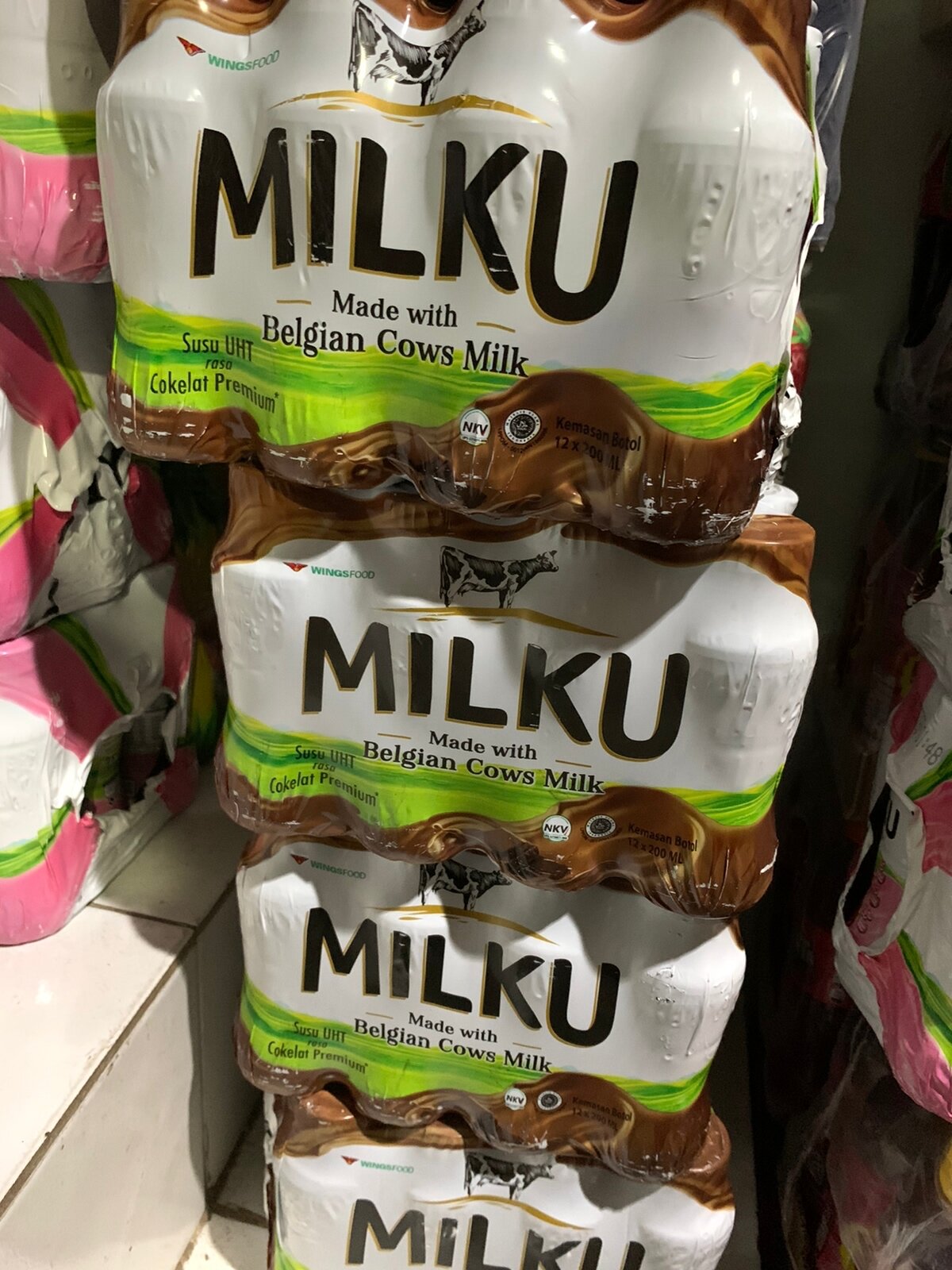 Susu UHT milku coklat 1 lusin isi 12 botol (220ml) / minuman susu sapi ...