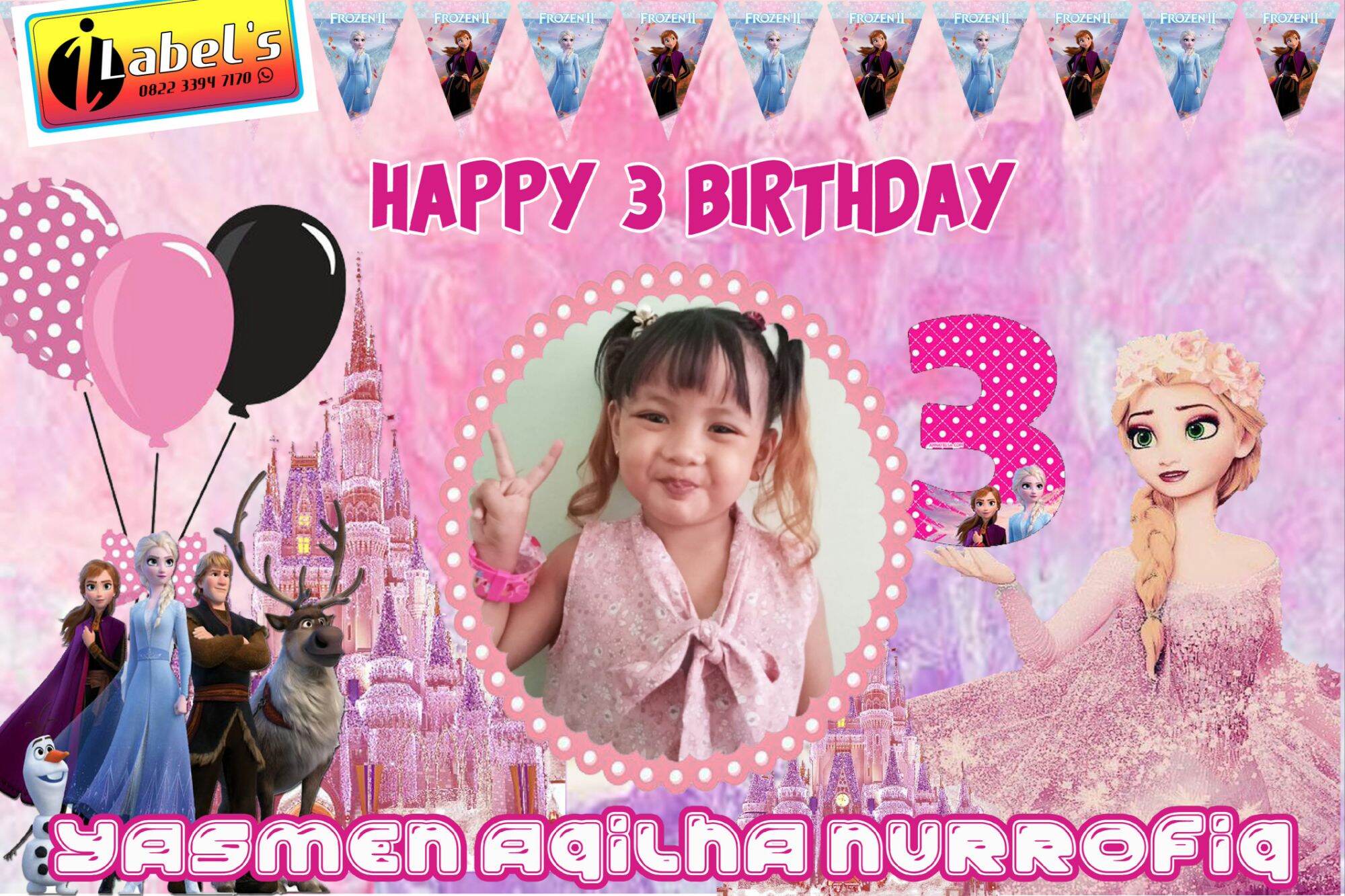 BANNER ULANG TAHUN/SYUKURAN/UKURAN 150x100 FREE DESAIN | Lazada Indonesia