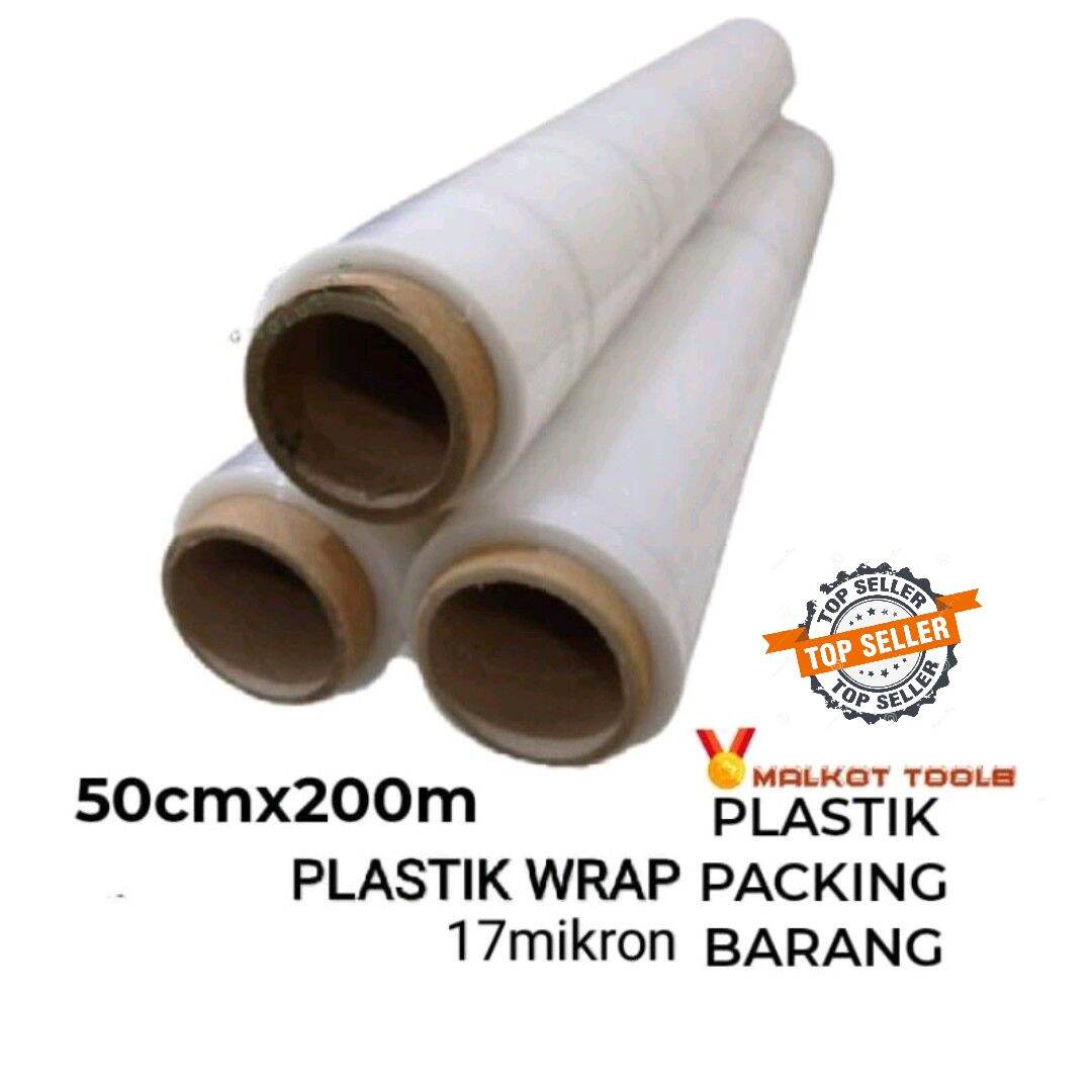 Plastik Wrapping Barang 50cm x 200cm Plastik Packing Cling Wrap Stretch ...