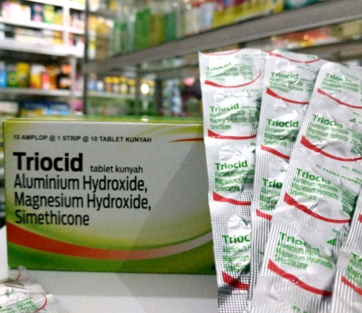 TRIOCID TABLET (Obat Maag, Kembung, Mual, Nyeri Ulu Hati, Lambung ...