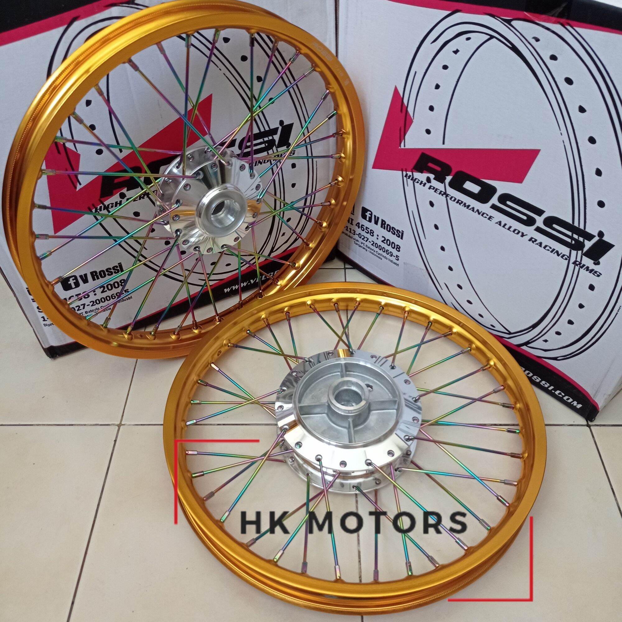 Velg Jupiter Vega New MX Old Sepasang Rossi Original Gold / Velg Pelek ...