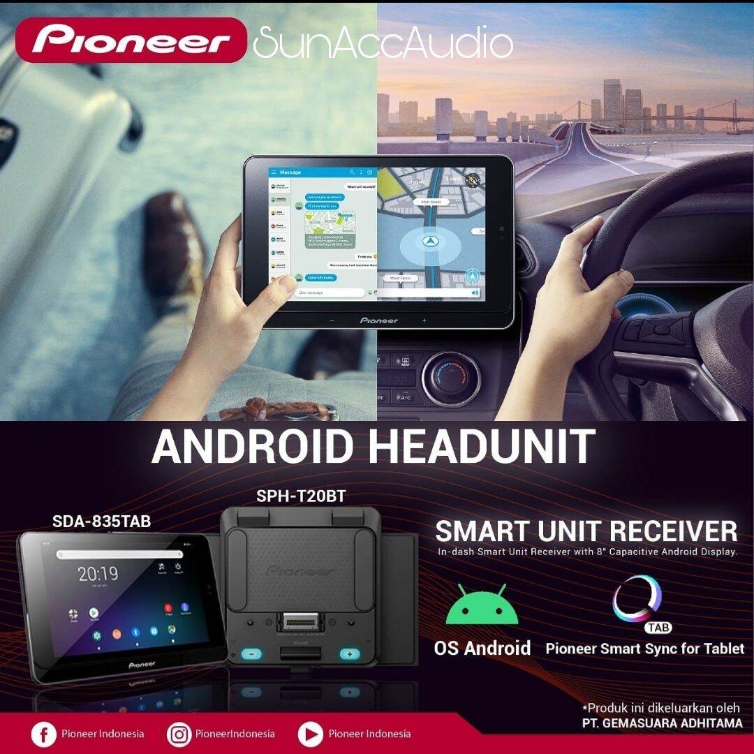 pioneer tablet 835 / head unit pioneer smart receiver SDA-835 + SPH ...