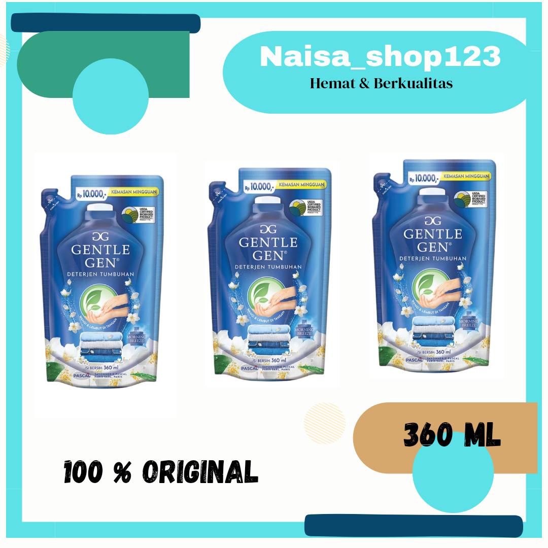 GENTLE GEN DETERJEN CAIR 560 ML / DETERJEN CAIR TUMBUHAN 560 ML REFILL ...