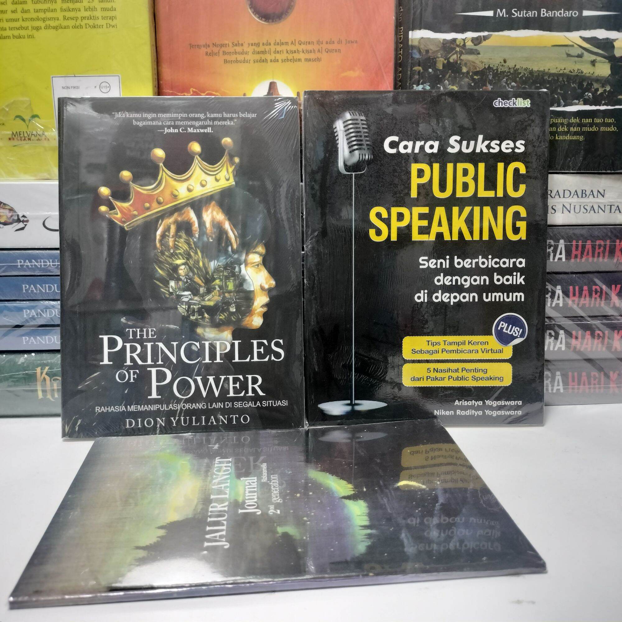 Paket 3 buku the principles of power, public speaking, dan jalur langit journal. | Lazada Indonesia
