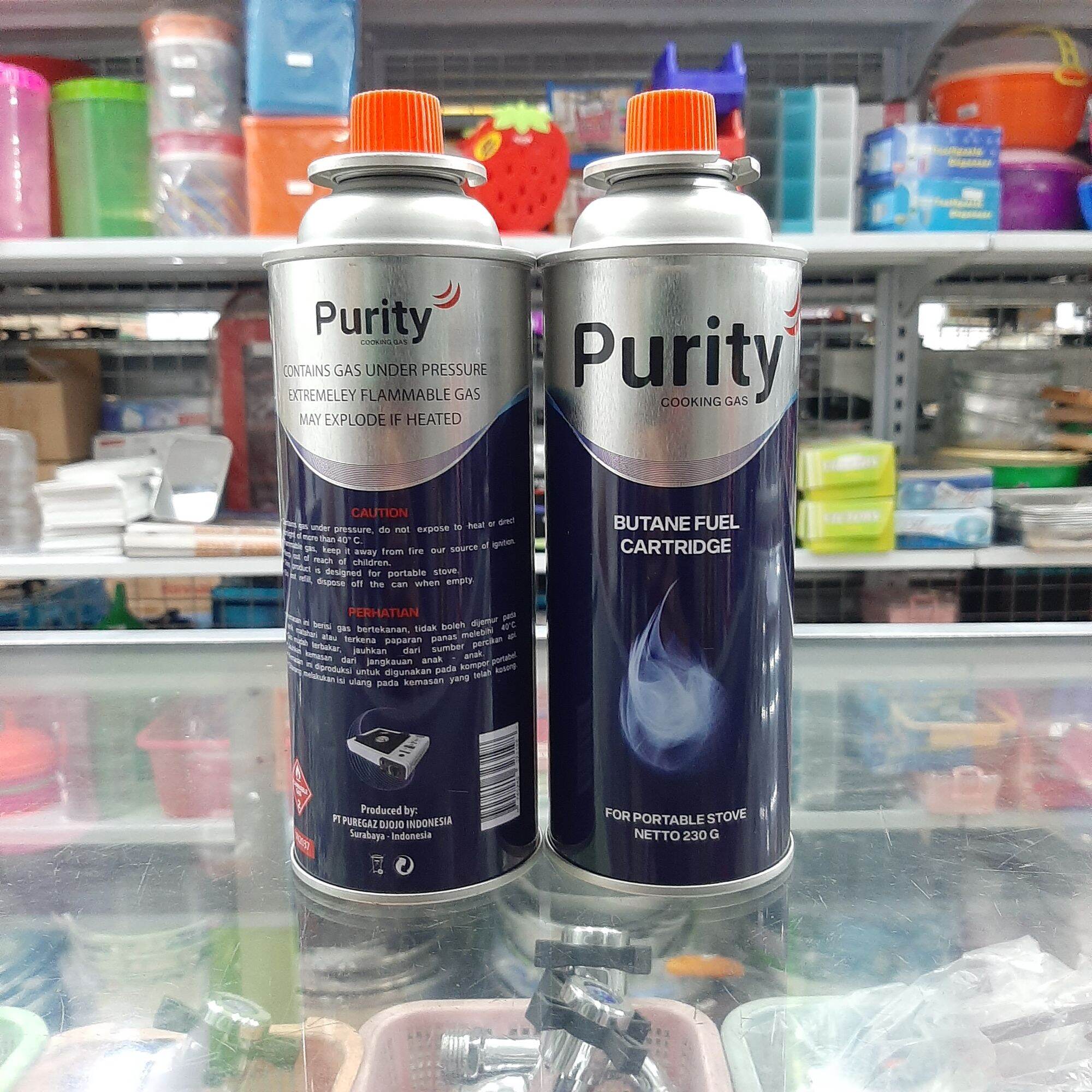 Purity Gas Kaleng Portable Kemah Kemping 230gr | Lazada Indonesia