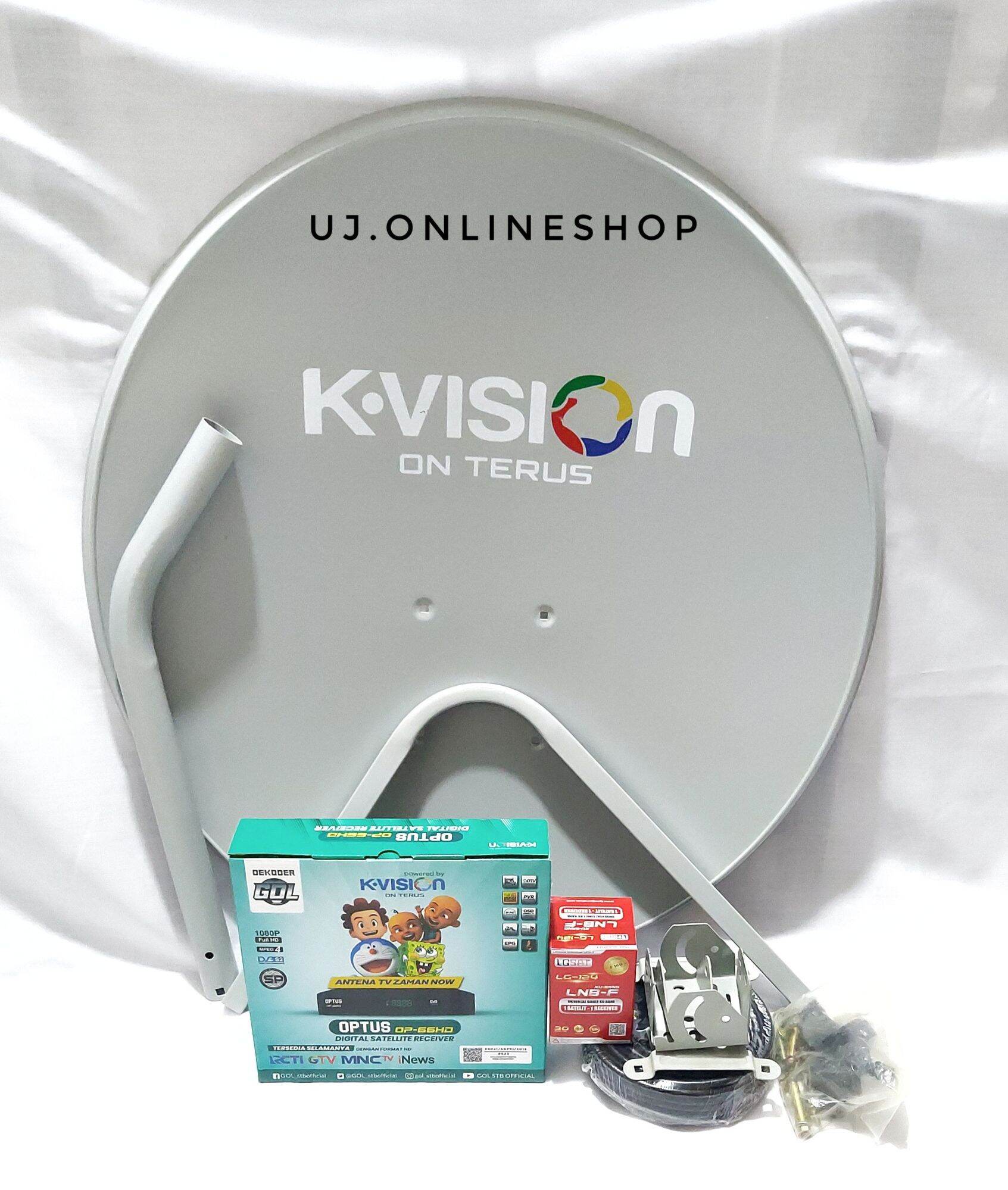 Parabola Kvision 60 cm Full set paket receiver optus - parabola full ...