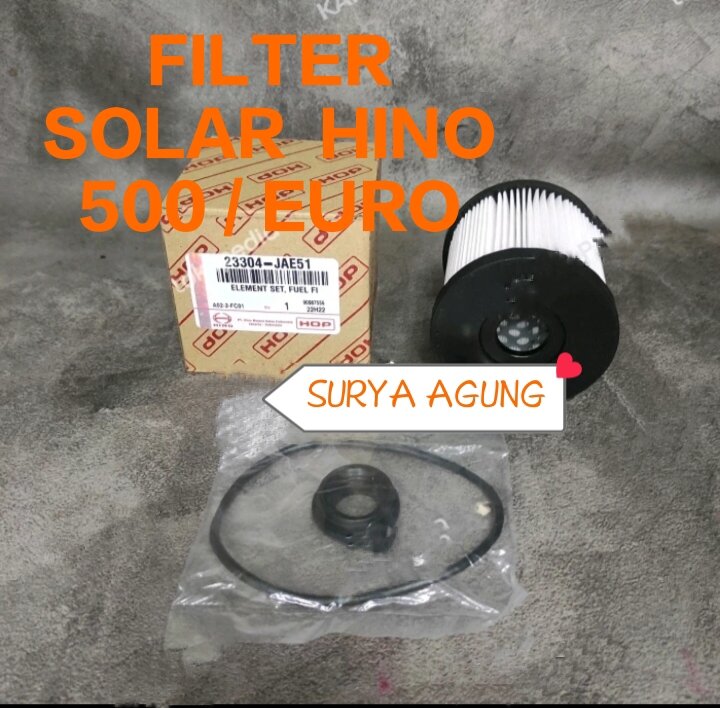 FILTER SOLAR ATAS / FUEL FILTER UPPER MOBIL HINO 500 / EURO 4 / 23304 ...