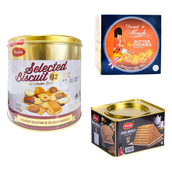 Monde Butter Cookies Blue Kaleng Monde Egg Roll Monde Selected Biscuit ...
