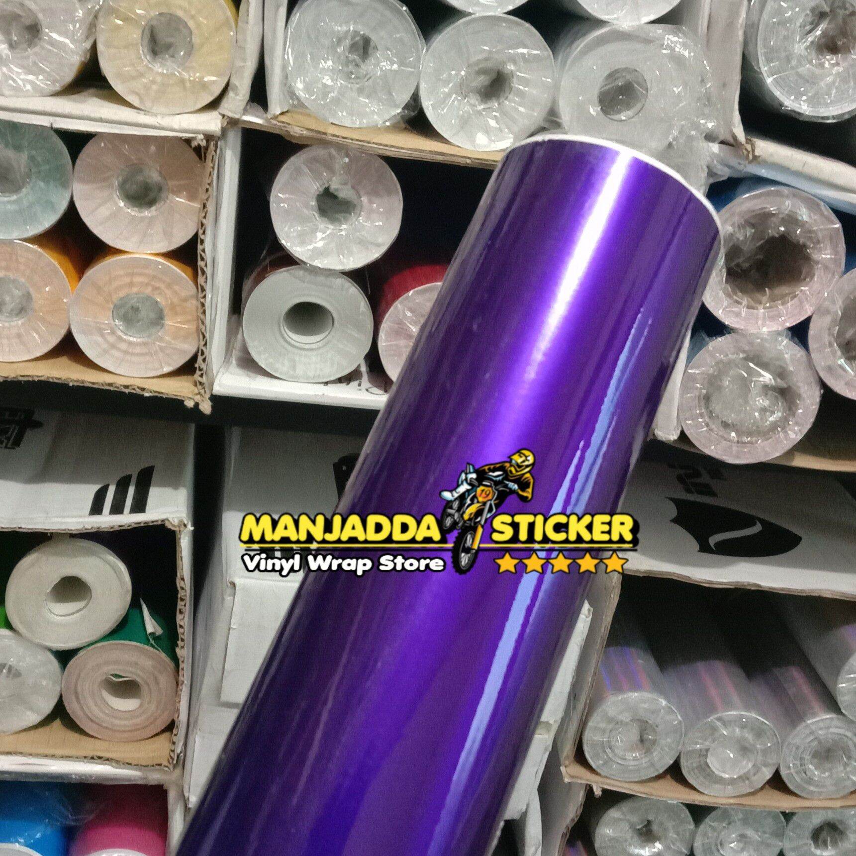 Stiker skotlet motor violet candy glossy sticker scotlite ungu candy ...