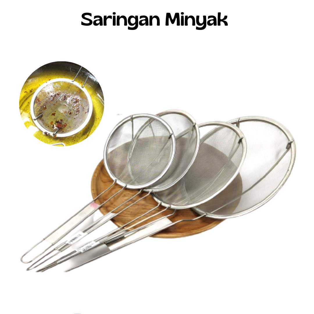 Saringan Minyak / Serok Bawang Halus Stainles Stell Gagang Panjang ...