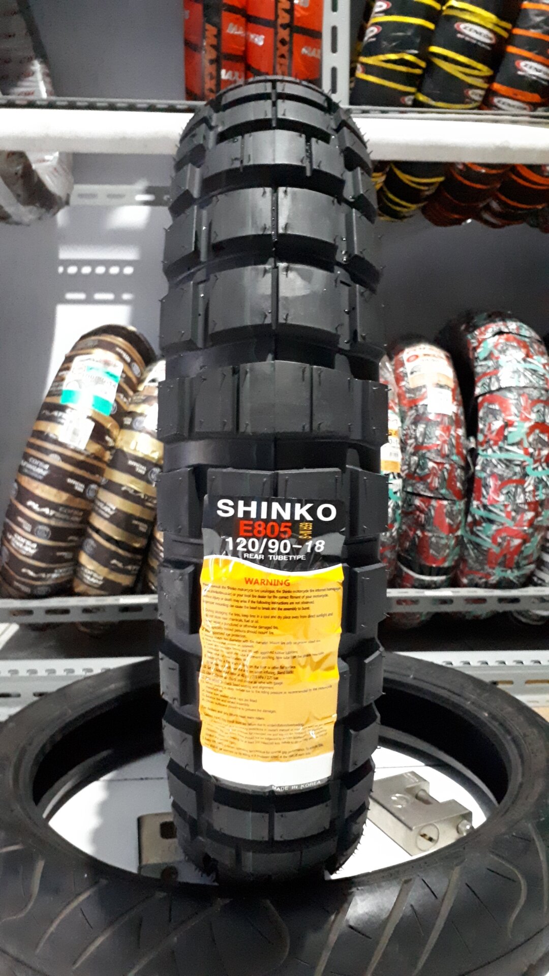 Ban SHINKO E805 Big Block 120/90-18 Rear Ring 18 Ban Motor Dual Purpose ...