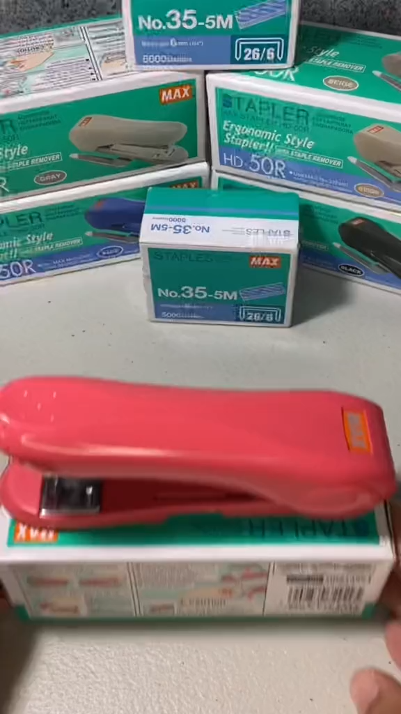 Stapler HD50 Max - No 3 (Besar) - Stainless Steel - Isi Ulang Staples no 3 - Pilihan Warna ...