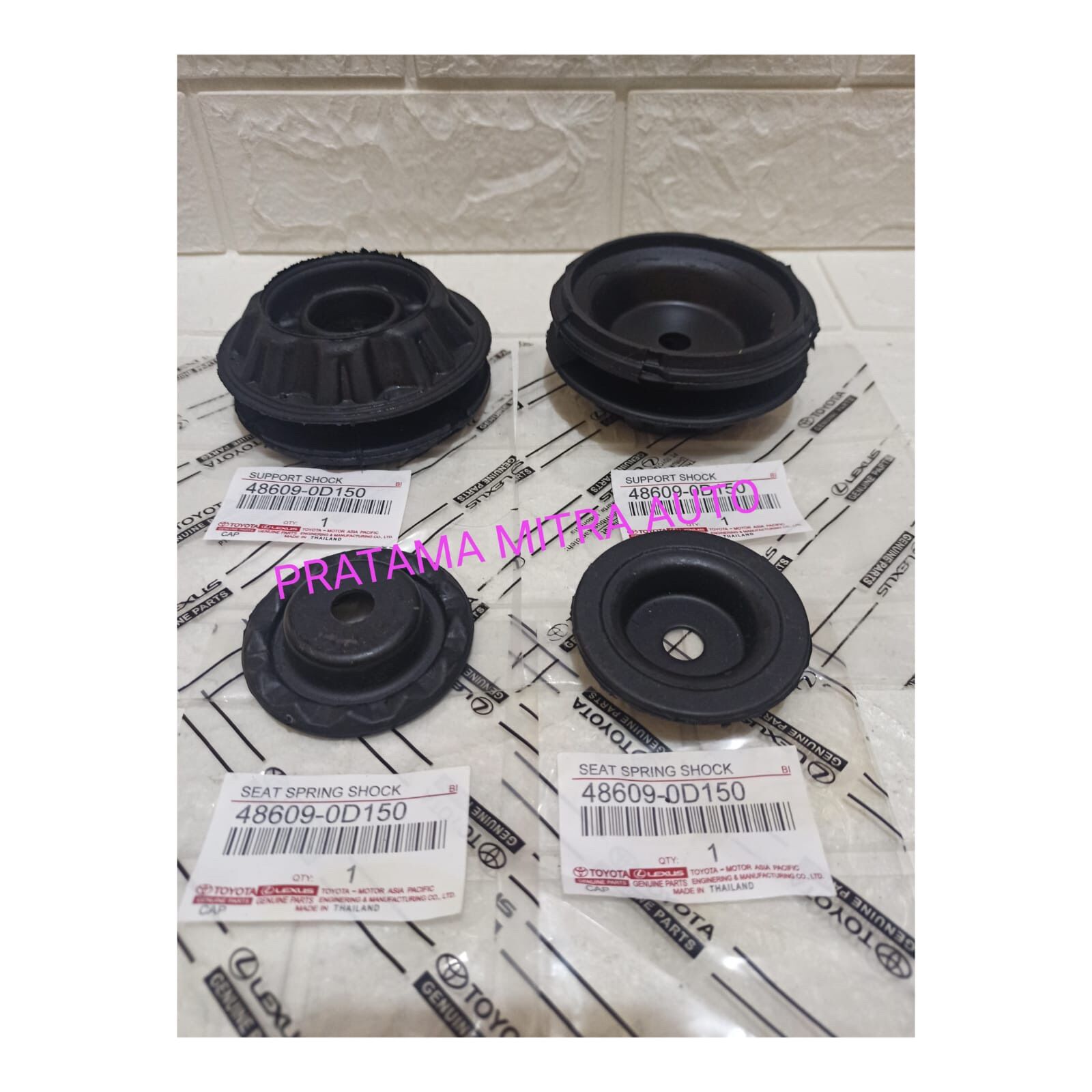 karet Support Shock Depan dan tatakan support atas All New Vios All New ...