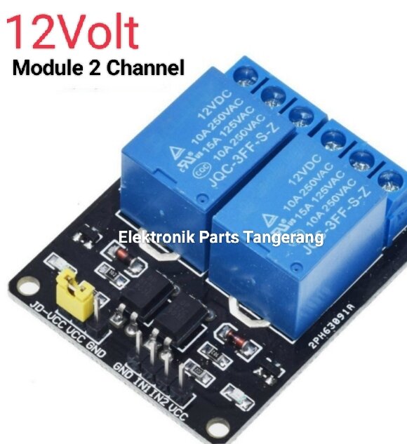 MODULE 2 CHANNEL RELAY 12V 2 CHANNEL MODULE ARDUINO RASPBERRY | Lazada ...