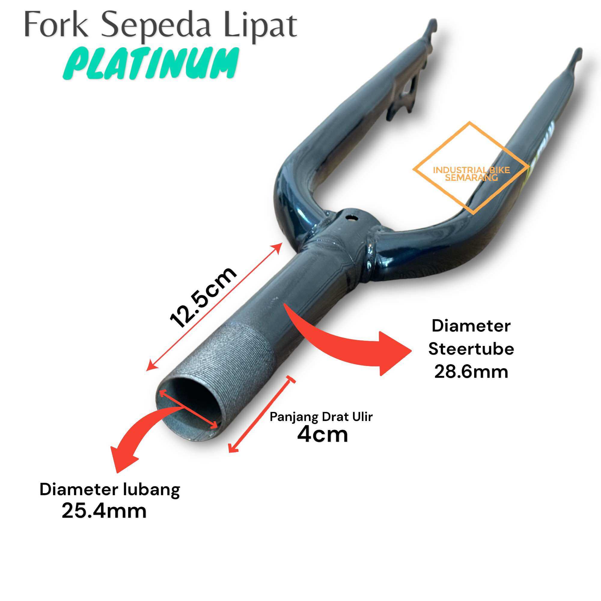 (( FORK SEPEDA LIPAT PLATINUM )) Garpu Seli 20 inch Fork Depan steel ...