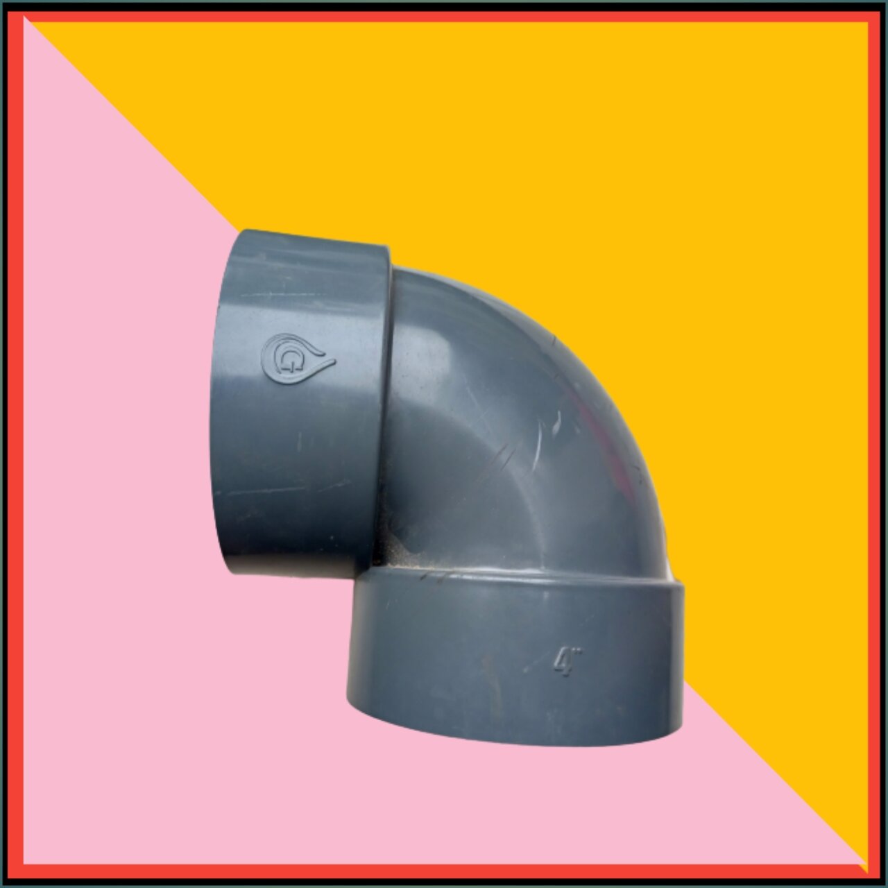 KENI 4" INCHI L ELBOW KNEE KNIE SAMBUNGAN PIPA PARALON PRALON PVC ...