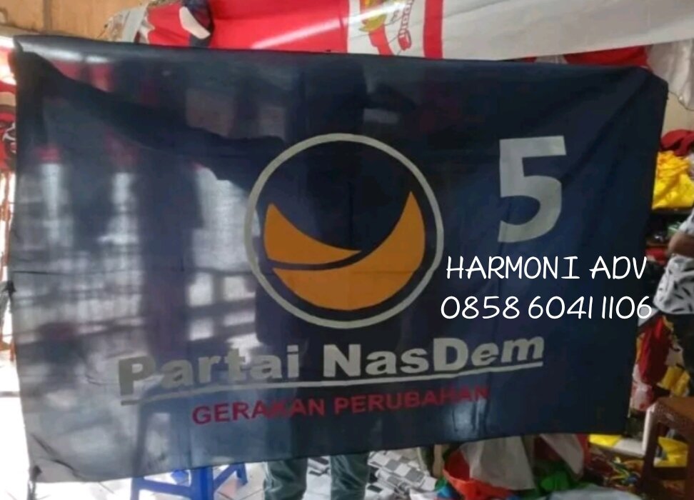 BENDERA NASDEM UKURAN 100CM X 150CM | Lazada Indonesia