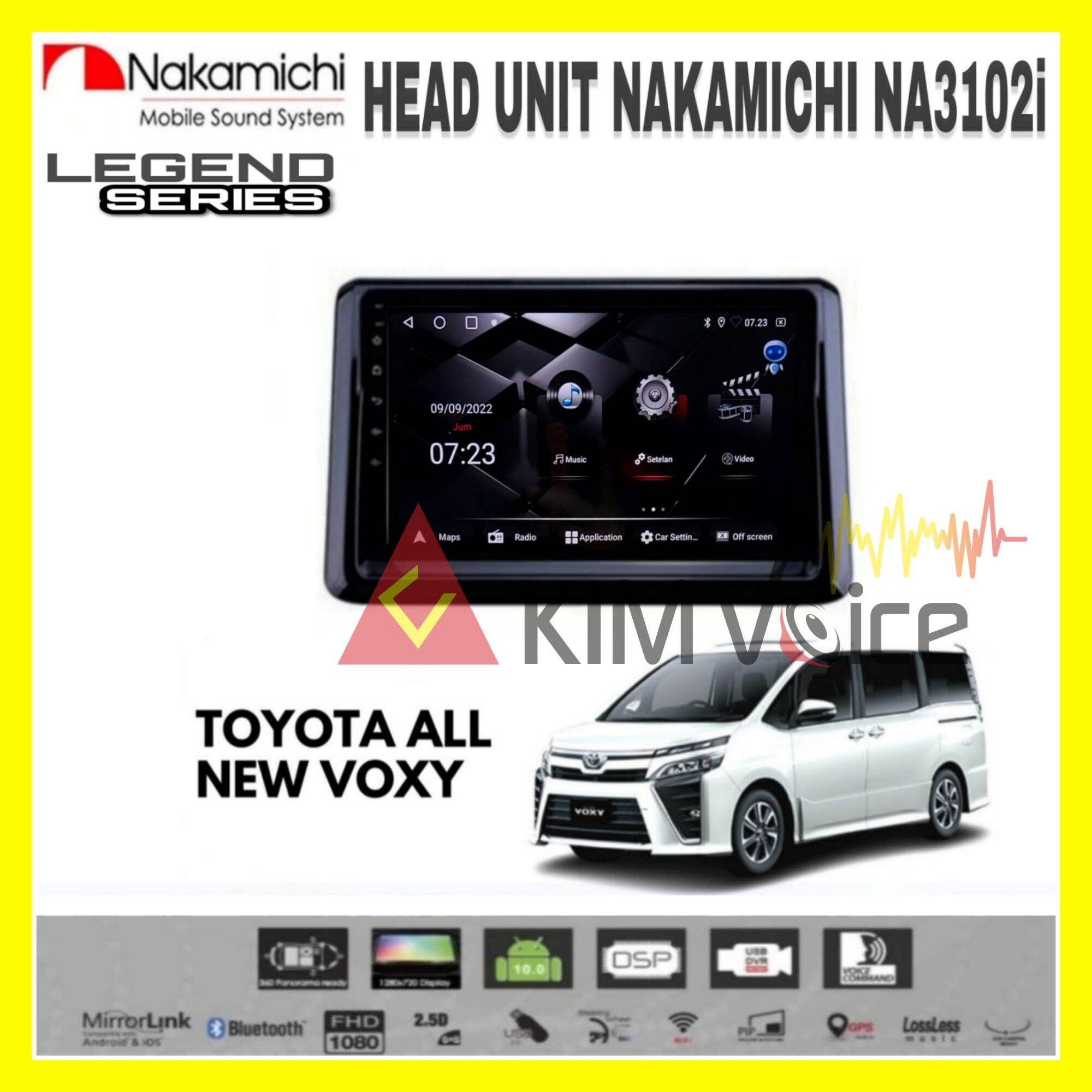 Head Unit Android Nakamichi 10 inch OEM Toyota All New Voxy soket PNP ...