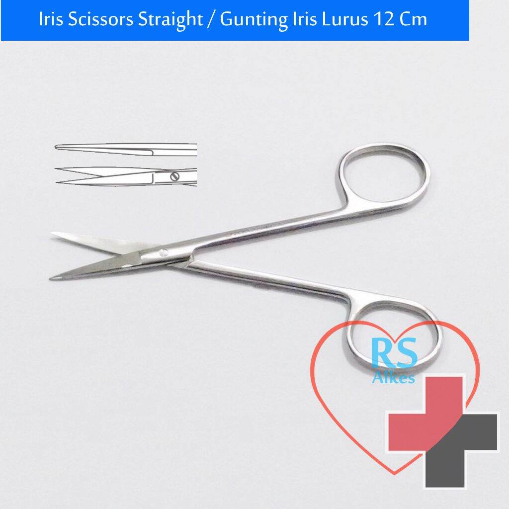 Gunting Iris Lurus Gunting Alis Mata Lurus Iris Scissors Straight 12cm | Lazada Indonesia