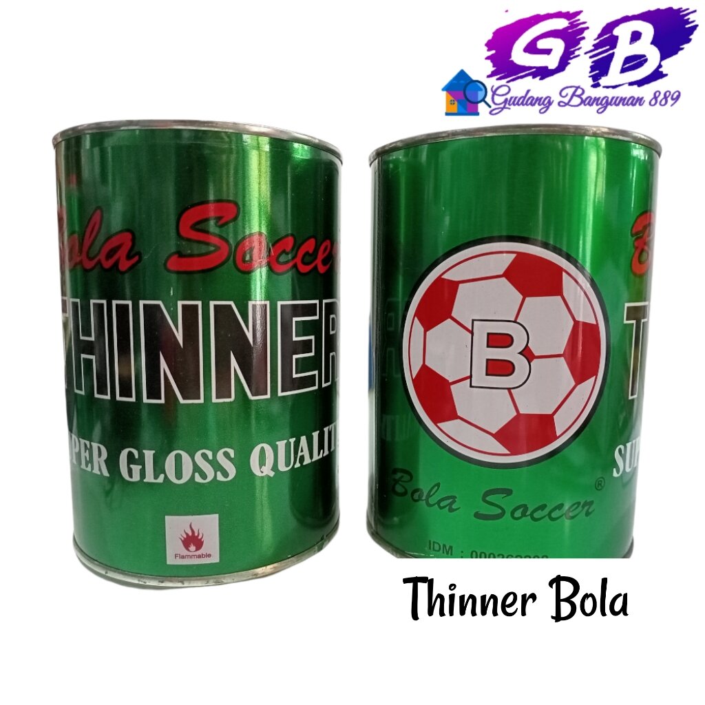 THINNER MERK BOLA SOCCER / PENGENCER CAT 1L | Lazada Indonesia